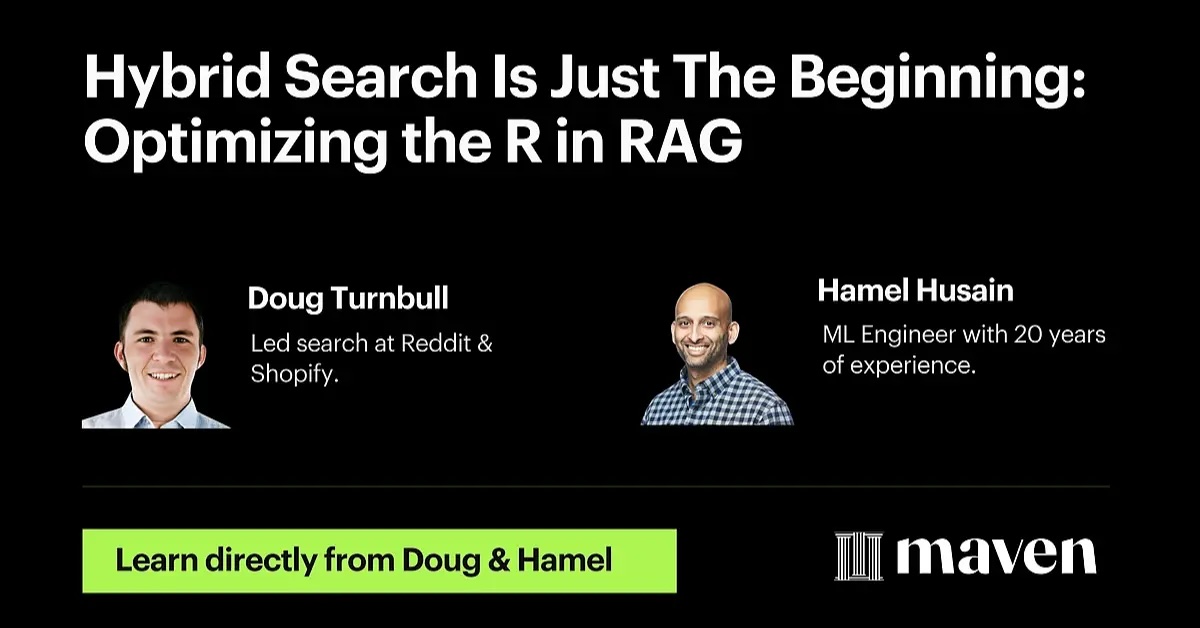Hybrid Search - optimizng the "R" in RAG